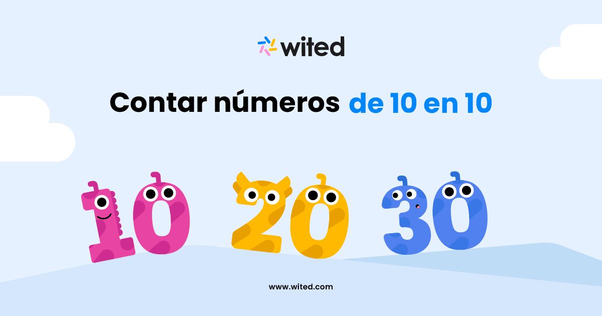Contar números de 10 en 10 | Wited
